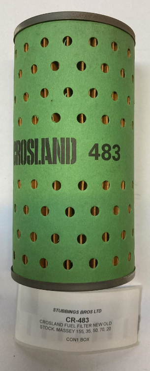 CROSLAND FUEL FILTER NEW OLD STOCK. MASSEY 155, 35, 50, 70, 20 TEF20 ...