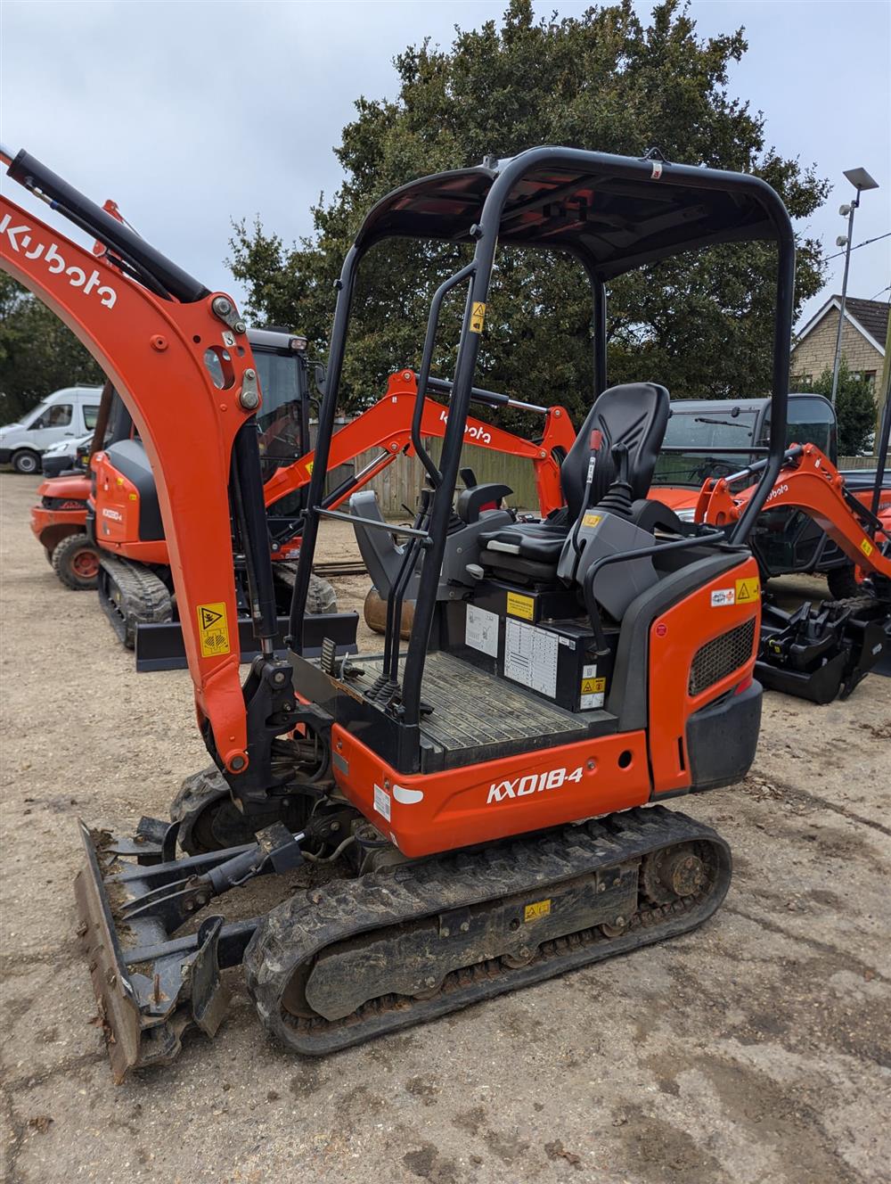 USED KUBOTA KX018-4 CANOPY WITH MANUAL QUICK HITCH & FOUR BUCKETS (2019 ...